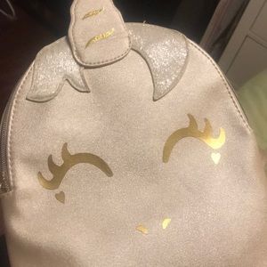 Bags | Unicorn Mini Backpack Pink Glitter | Poshmark